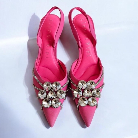 Gianni Bini | Shoes | New Gianni Bini Maggs Satin Slingback Jewel Pump ...